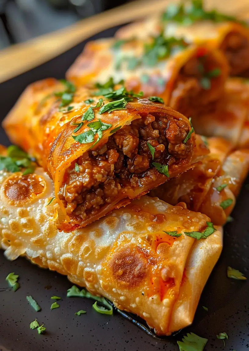 Easy Crispy Birria Egg Rolls Recipe